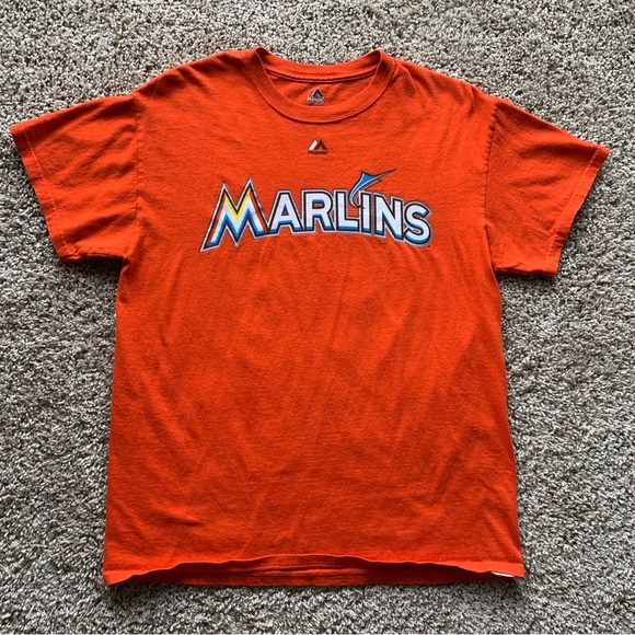Majestic | Shirts | Majestic Miami Marlins Giancarlo Stanton Jersey ...